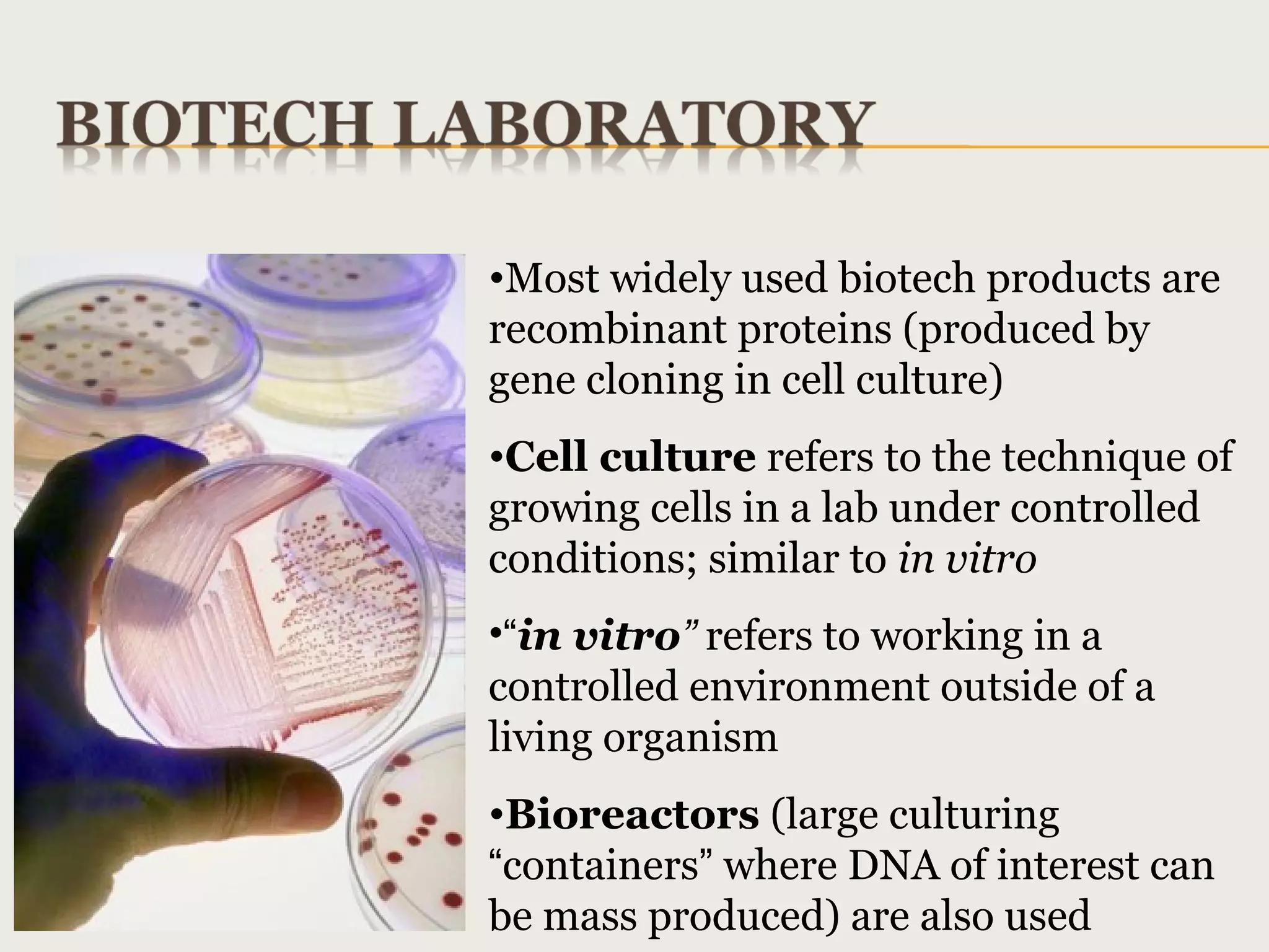 Medical Applications of Biotech | PPT