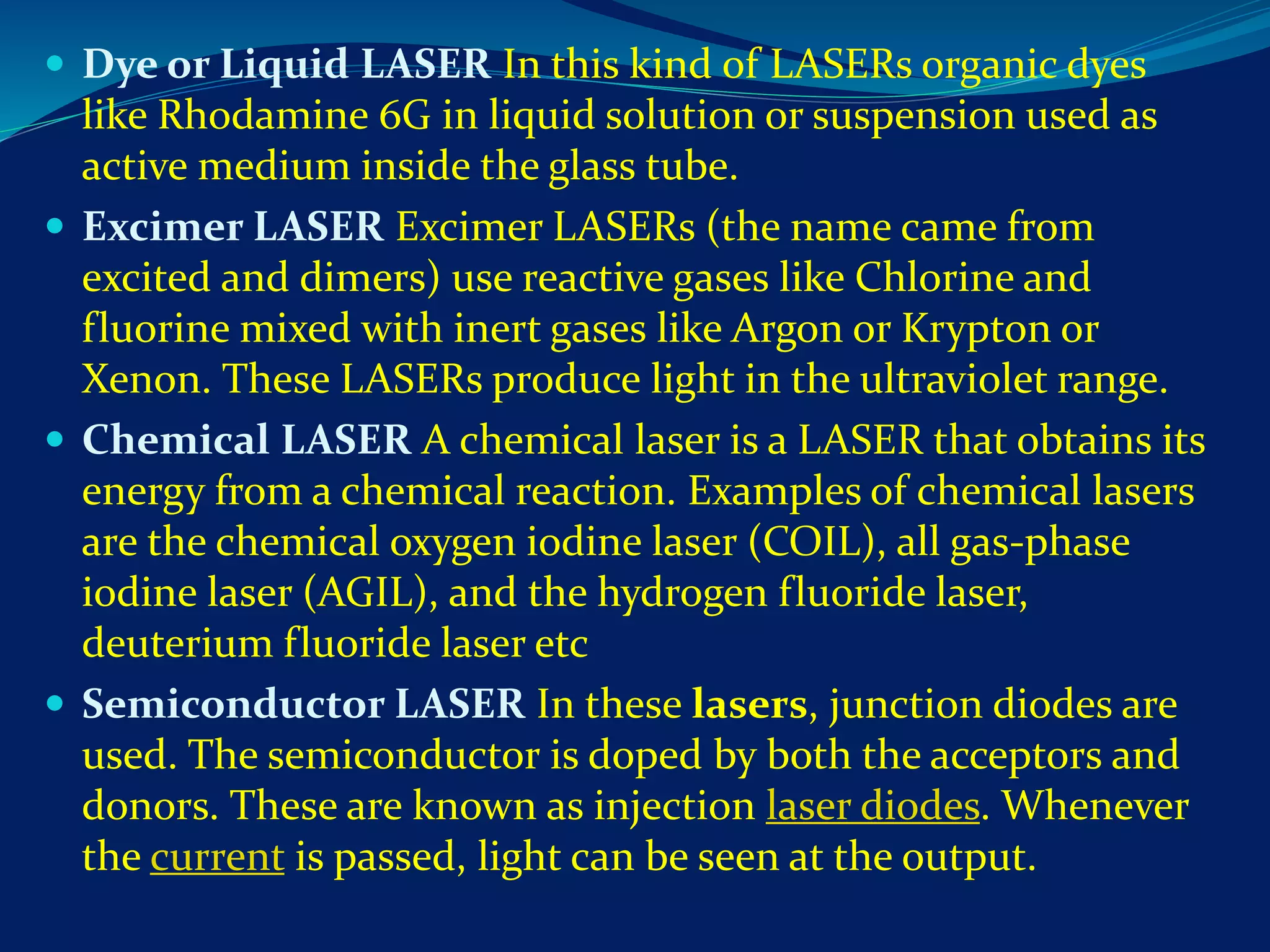 Medical applications of laser 1 | PPTX