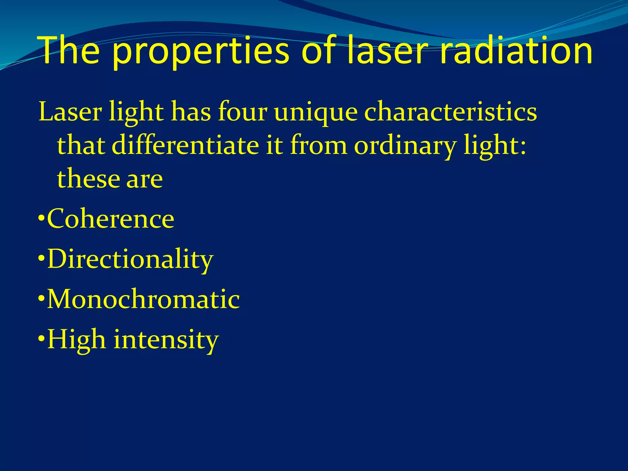 Medical applications of laser 1 | PPTX