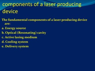 Medical applications of laser 1 | PPTX