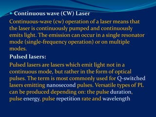 Medical applications of laser 2 | PPTX