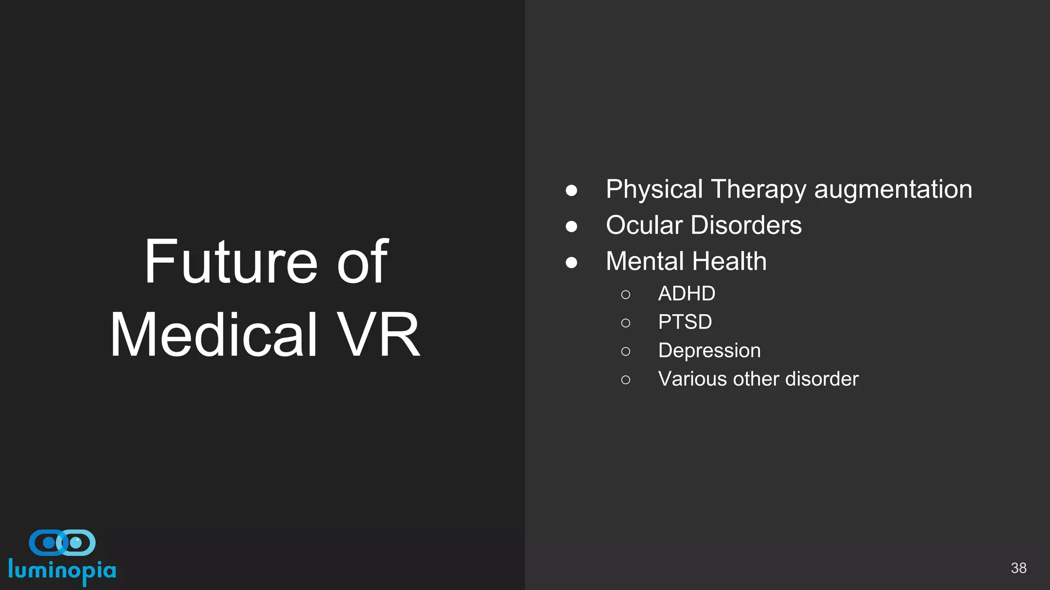 Medical Applications of Virtual Reality - Alex Wendland | PPT