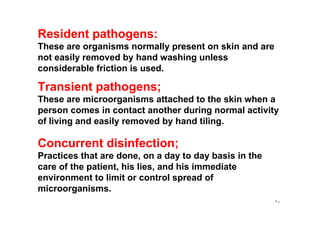 Medical asepsis | PDF