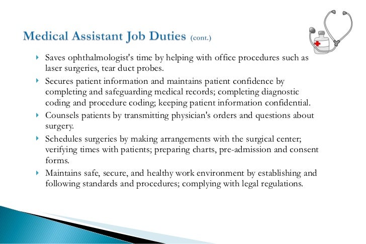 Medical assistant job description