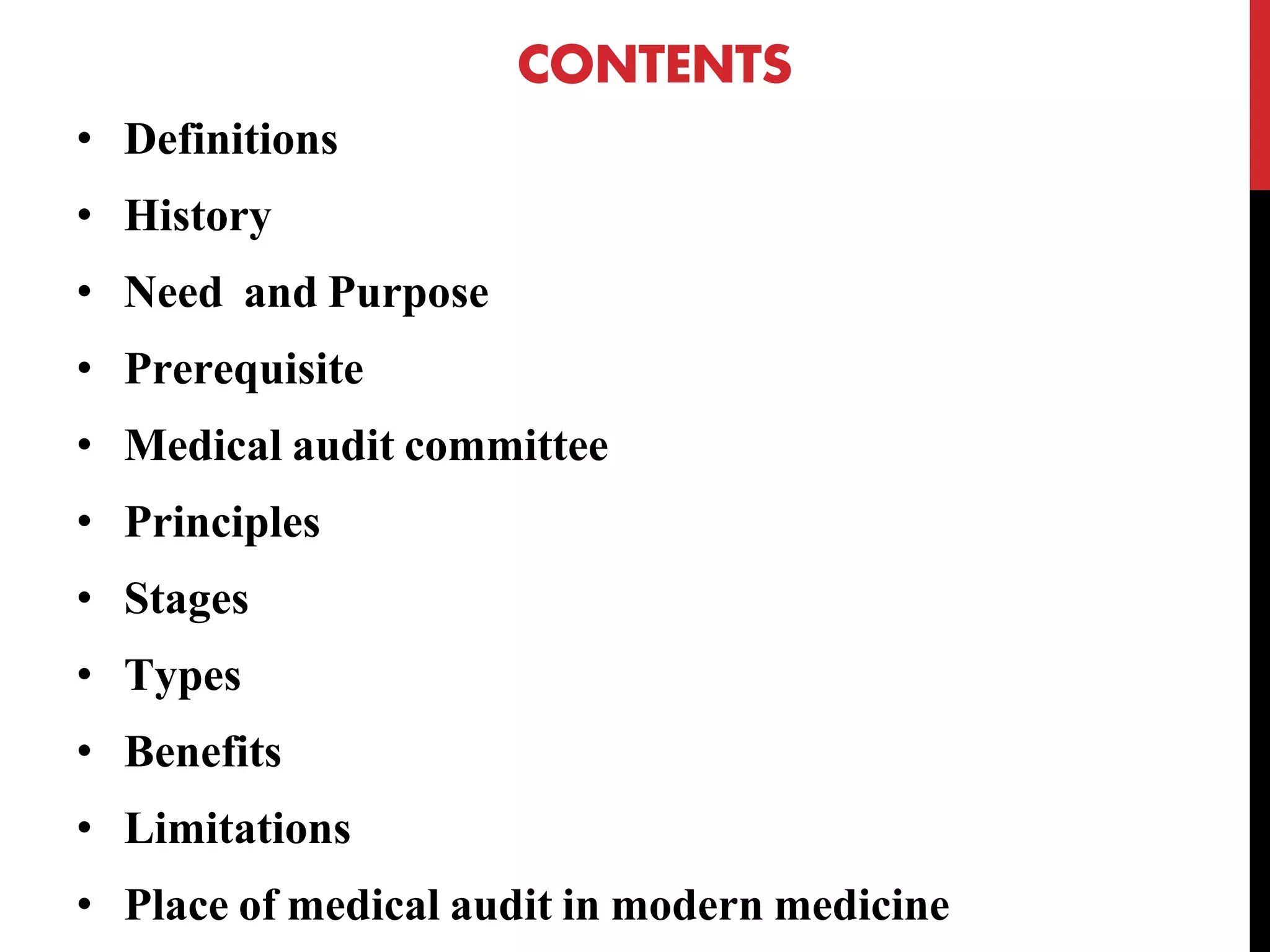 Medical audit | PPTX