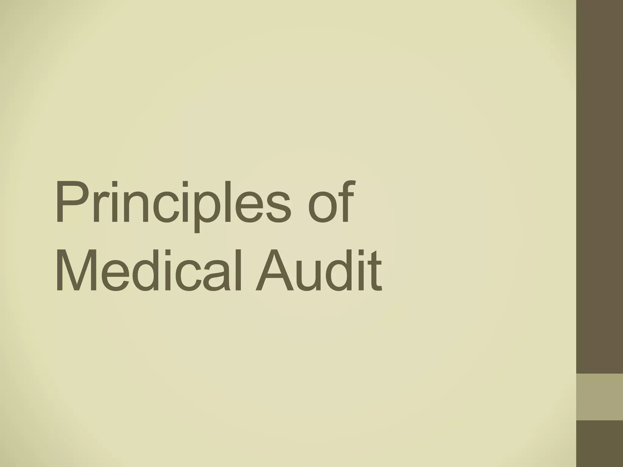 Medical audit | PPTX