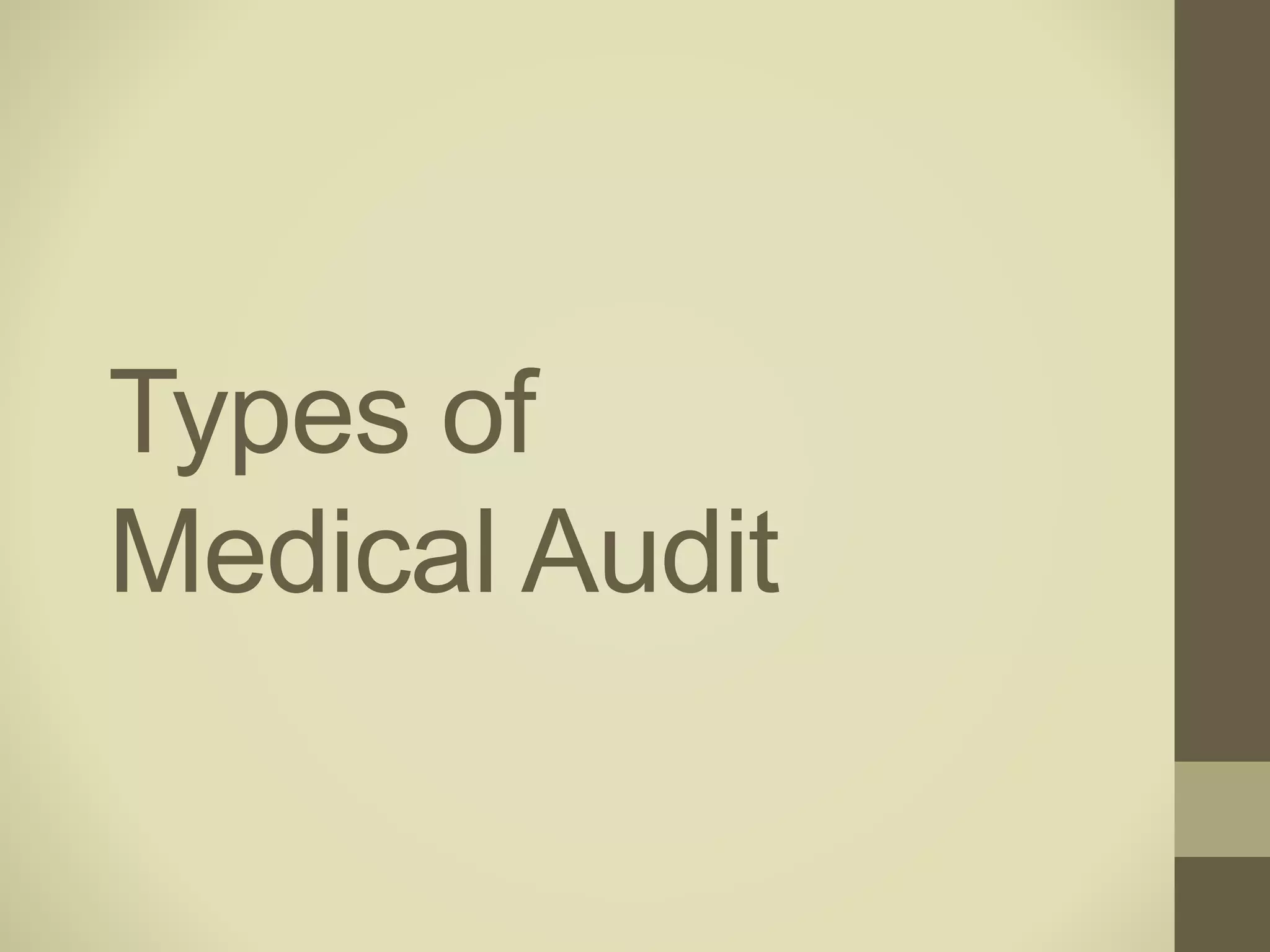 Medical audit | PPTX