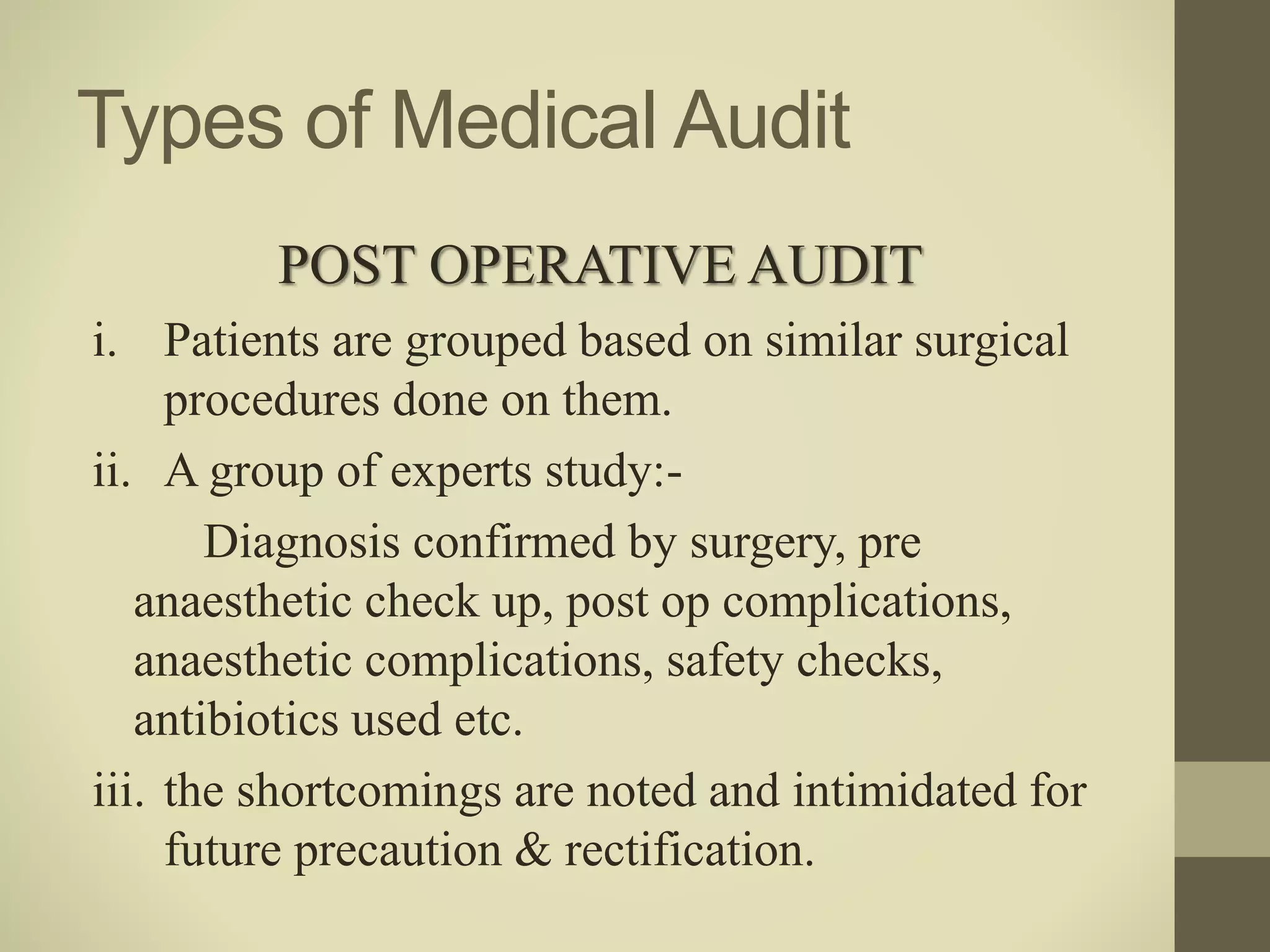 Medical audit | PPTX