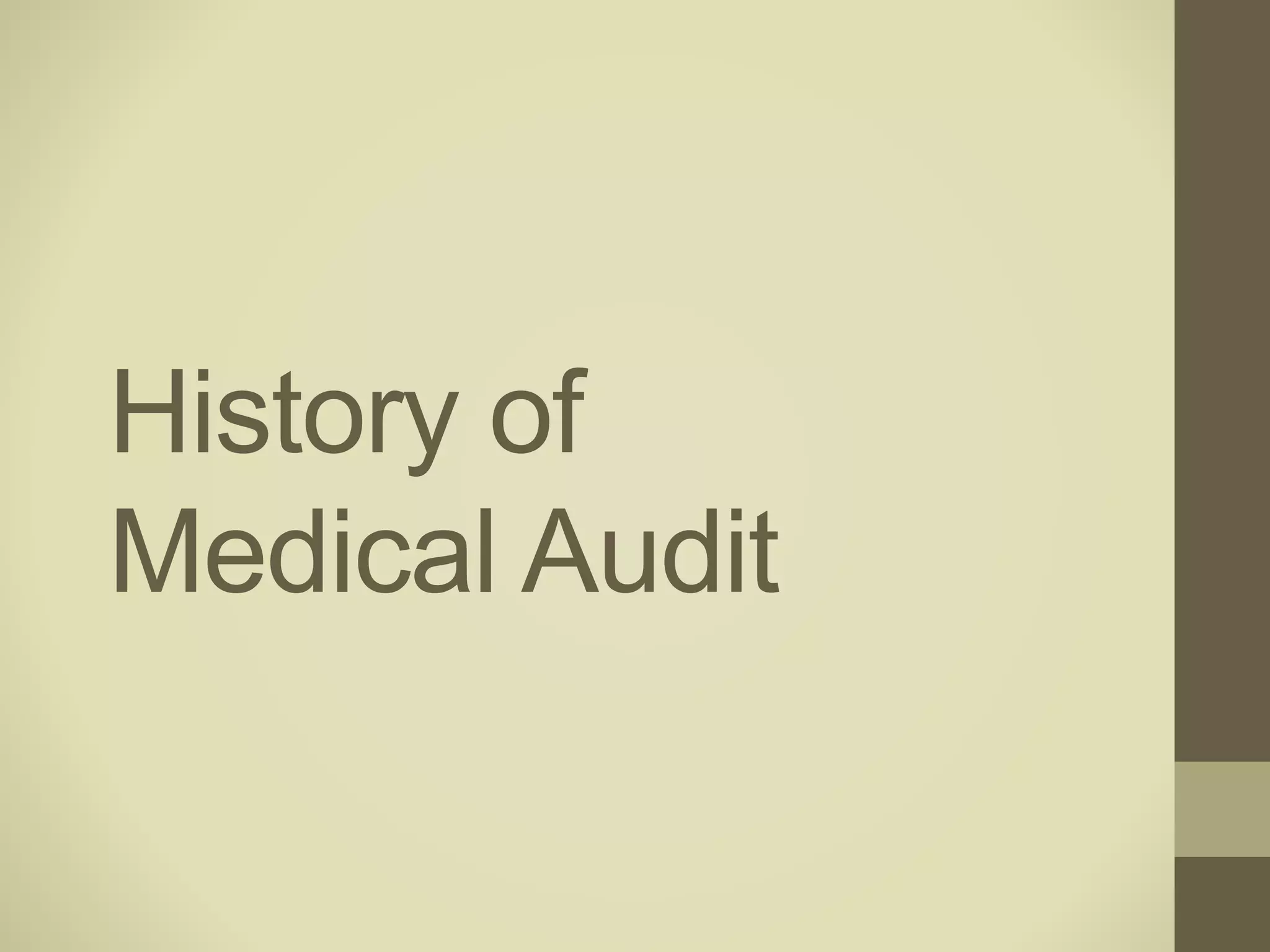 Medical audit | PPTX