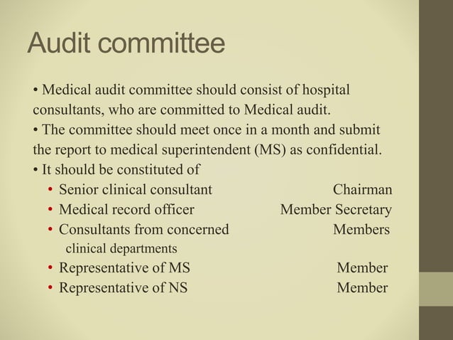 Medical audit | PPTX