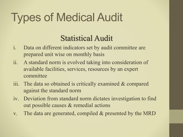 Medical audit | PPTX