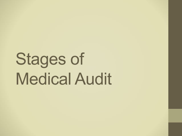 Medical audit | PPTX