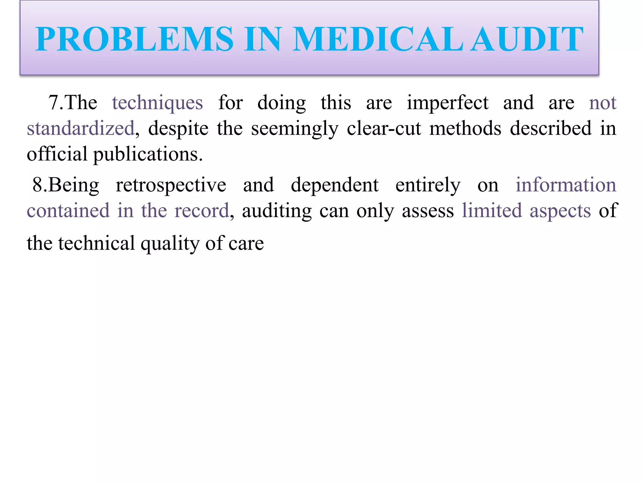 Medical audit | PDF