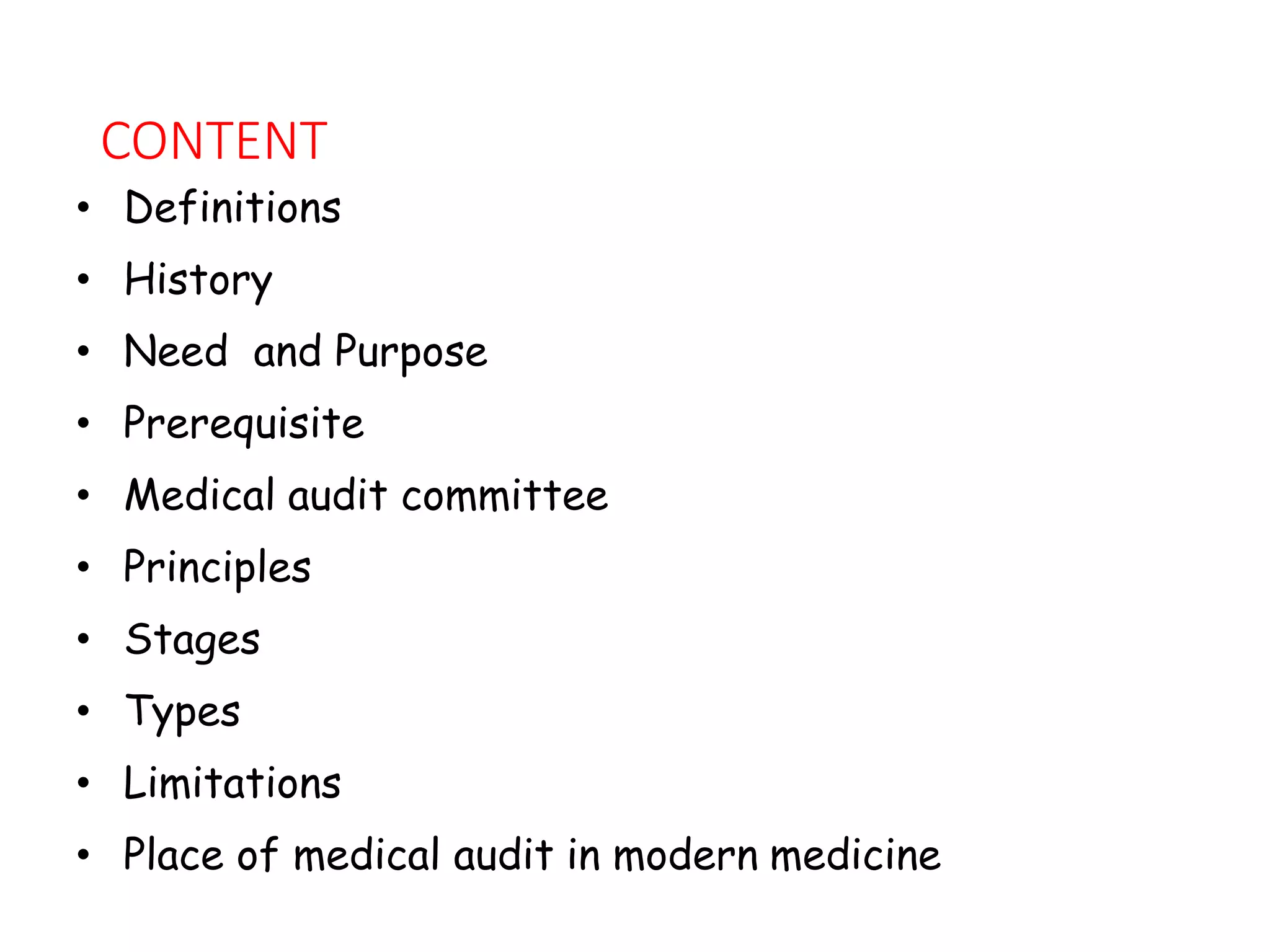Medical audit | PPTX