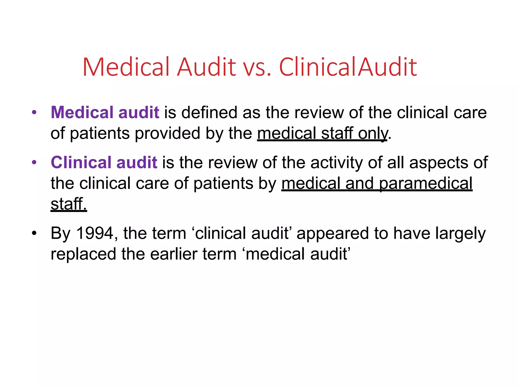 Medical audit | PPTX