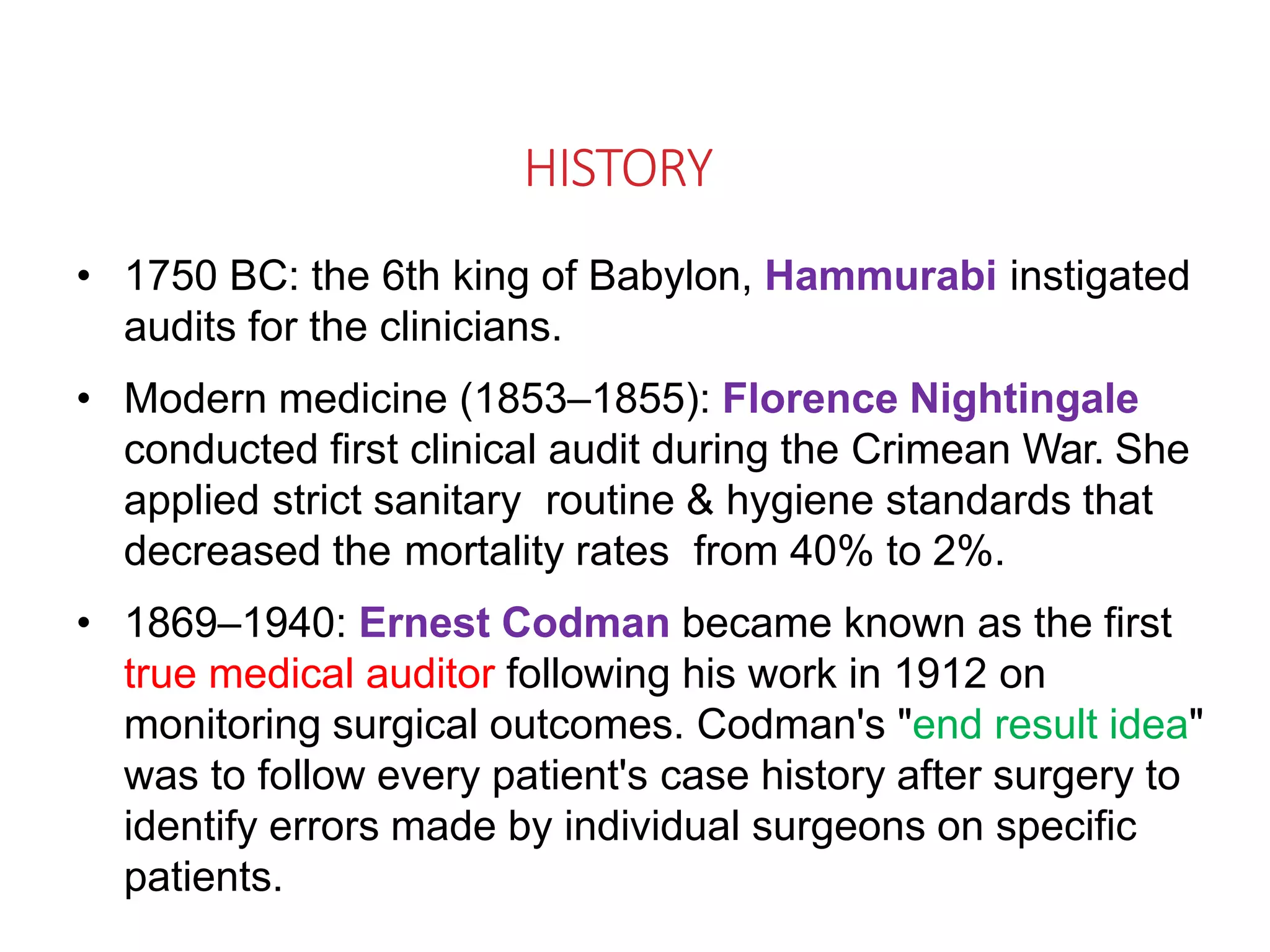 Medical audit | PPTX