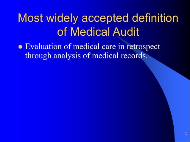 Hospital management topic MEDICAL AUDIT.PPT | Healthcare Industry ...