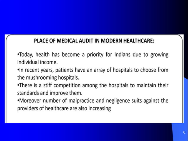 Hospital management topic MEDICAL AUDIT.PPT | Healthcare Industry ...