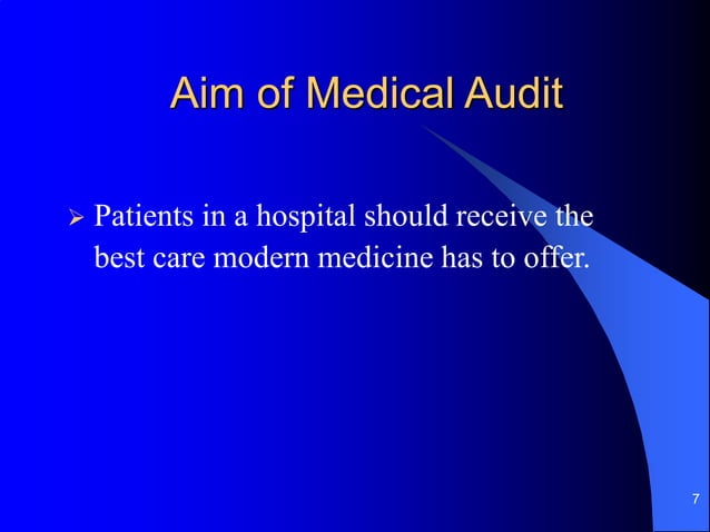 Hospital management topic MEDICAL AUDIT.PPT | Healthcare Industry ...