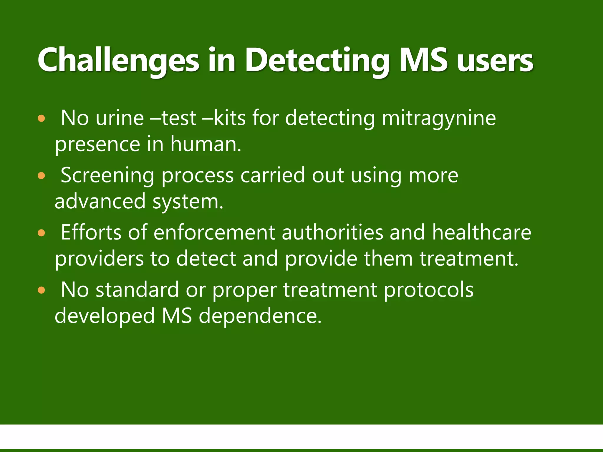 Medical benefits and harms from the use of Mitragyna Speciosa (Kratom ...