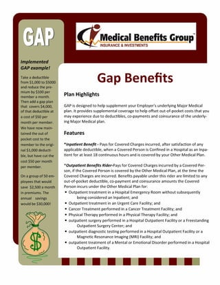 Medical Benefits Group's Employee Benefit Platform | PDF