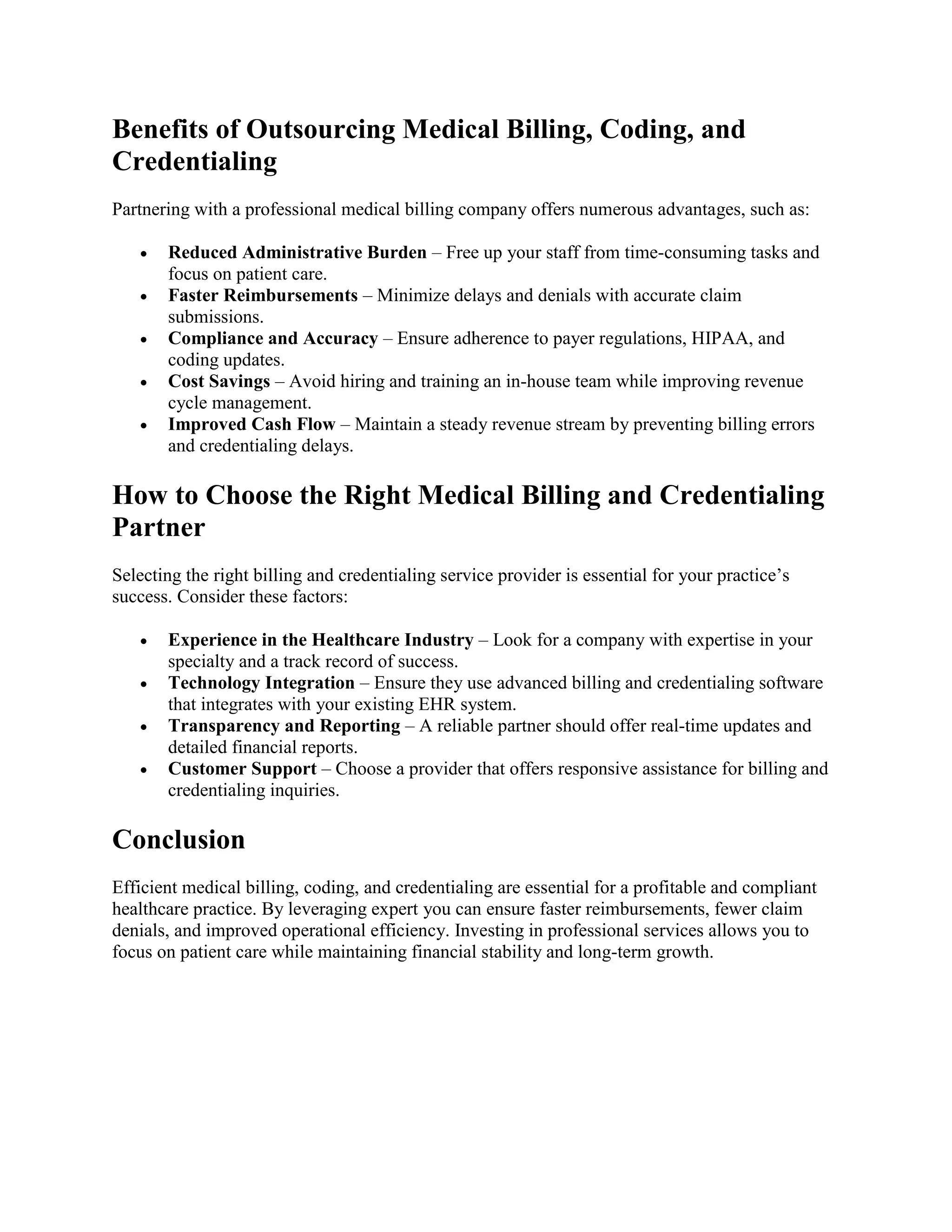 Medical Billing, Coding & Credentialing – The Complete Solution for ...
