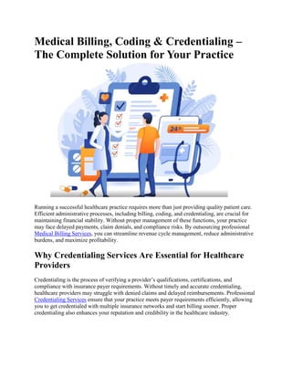 Medical Billing, Coding & Credentialing – The Complete Solution for ...