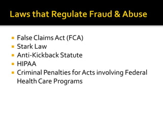 Medical Billing Fraud | PPTX