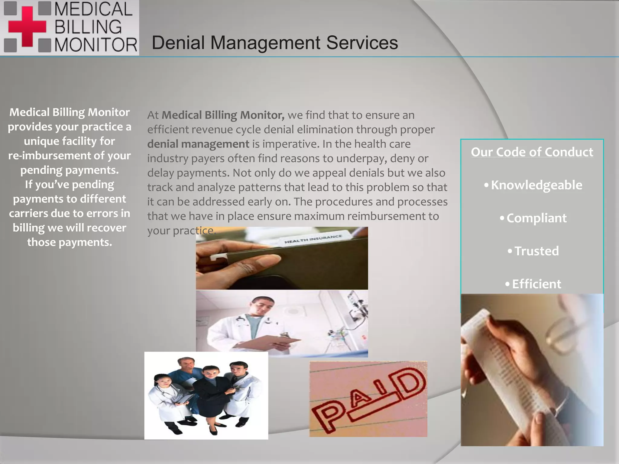 Medical billing monitor. | PPT