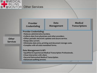 Medical billing monitor. | PPT