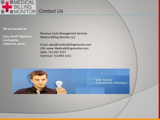 Medical billing monitor. | PPT