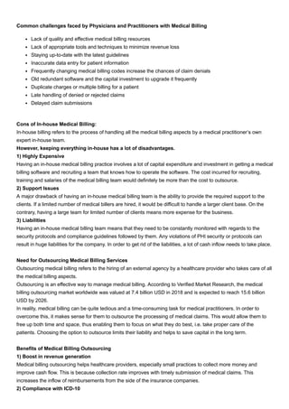 Common challenges faced by Physicians and Practitioners with Medical ...
