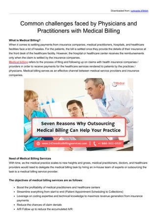 Common challenges faced by Physicians and Practitioners with Medical ...