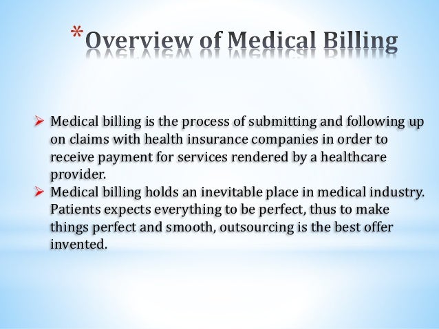 Medical billing : Overview