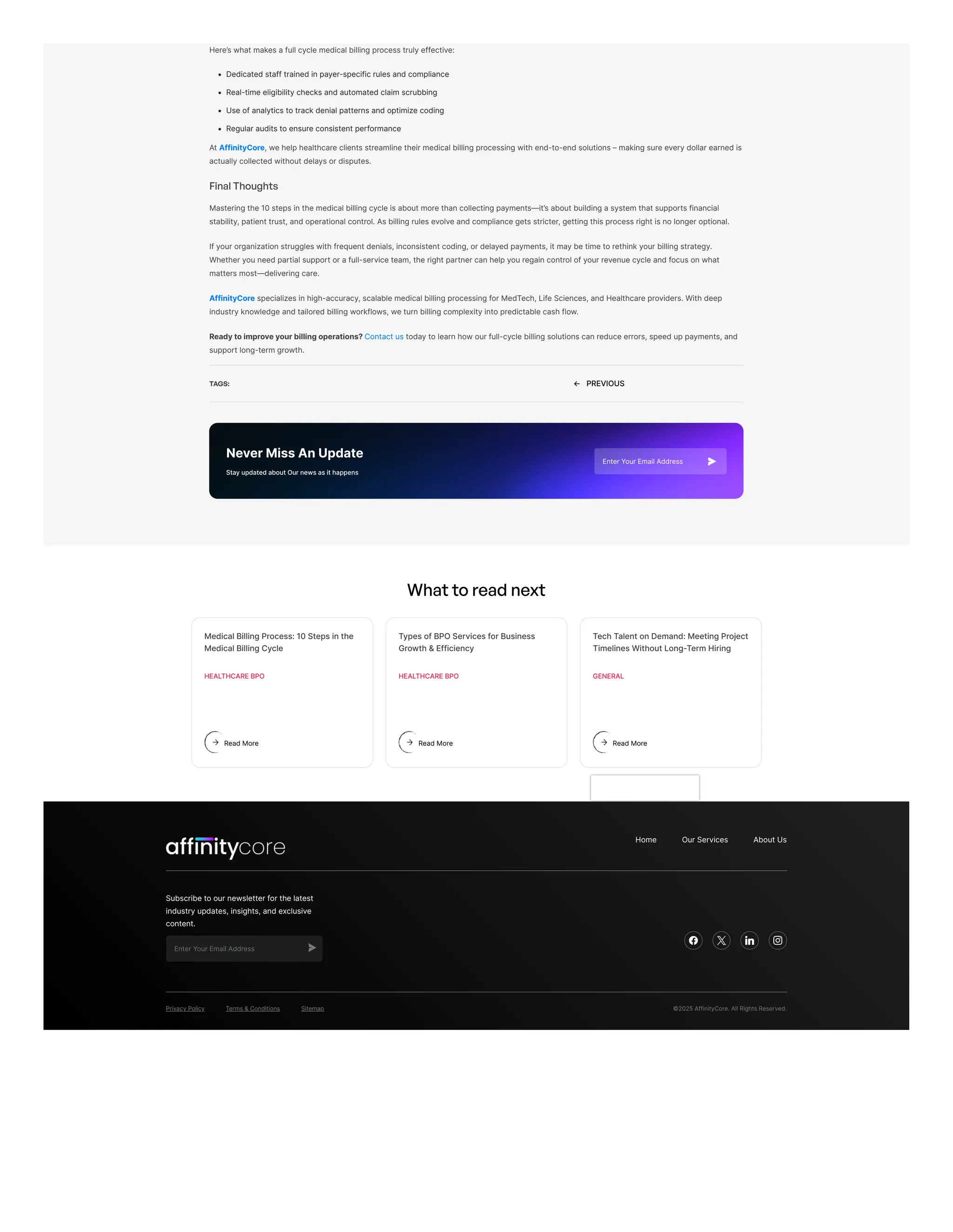 Medical Billing Process: 10 Steps in the Medical Billing Cycle | PDF