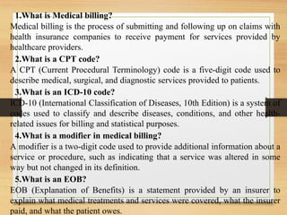 Medical Billing Questions and Answers Presentations.pptx