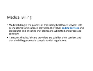 Understanding medical billing and coding. | PDF