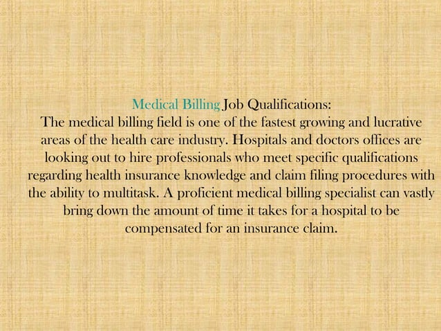 Medical billing training | PPT