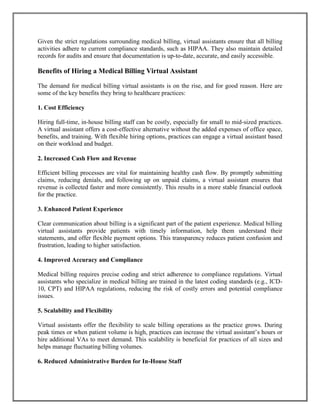 Medical Billing Virtual Assistant: Simplifying Revenue Cycle Management ...