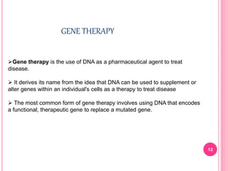 Medical biotechnology & its applications. | PPTX