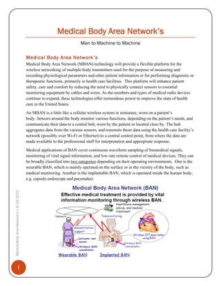 Medical Body Area Networks - MBAN | PDF