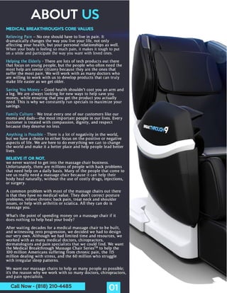 Medical Breakthrough Massage Chair | PDF