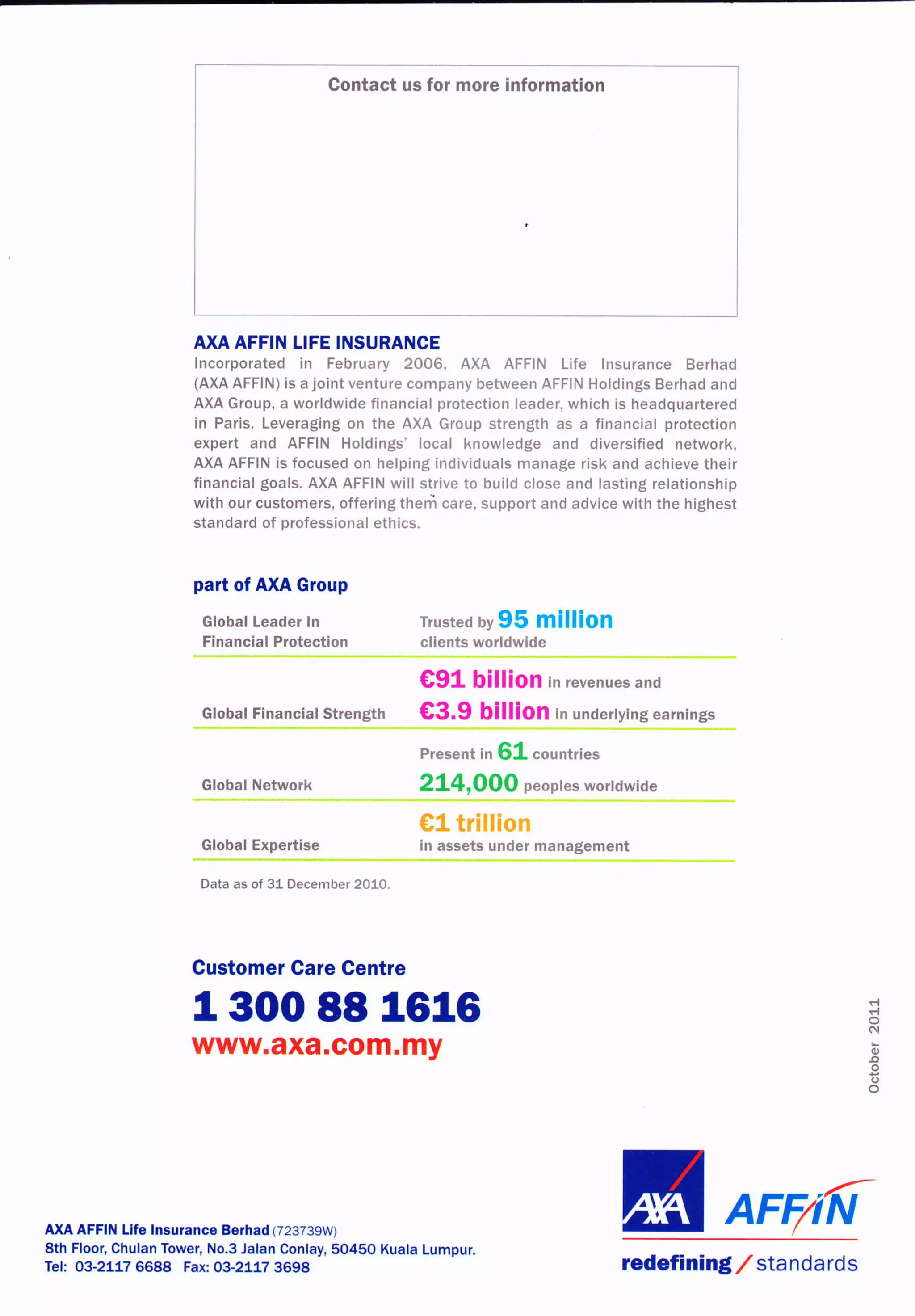 Medical care plus AXA Affin Plan | PDF