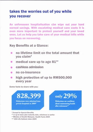 Medical care plus AXA Affin Plan | PDF