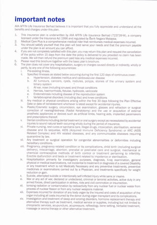 Medical care plus AXA Affin Plan | PDF
