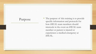 Medical care training | PPTX