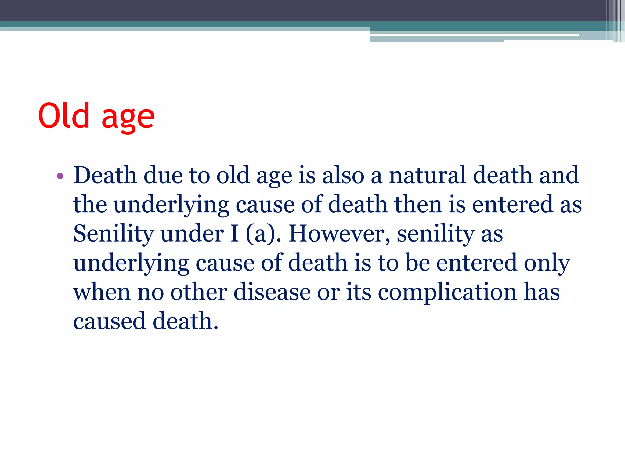 Medical certification of cause of death | PPTX