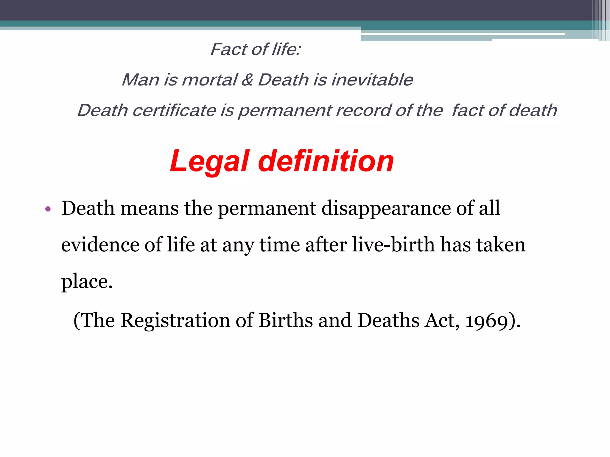 Medical certification of cause of death | PPTX