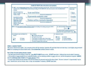 Medical certification of cause of death | PPTX