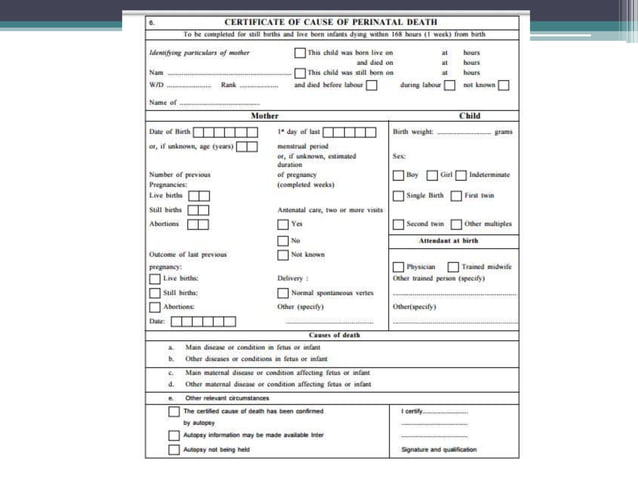 Medical certification of cause of death | PPTX | Lung and Respiratory Health | Diseases and ...